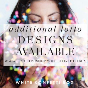 Birthday Party Scratch off - Lotto Birthday Favor - Birthday Party ...