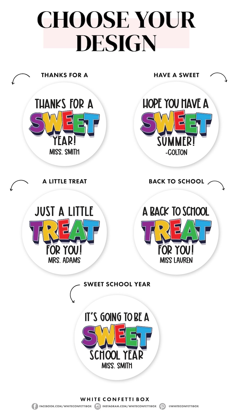 End of Year Gifts for Kids Lollipops - Summer Break Class Party Favor ...