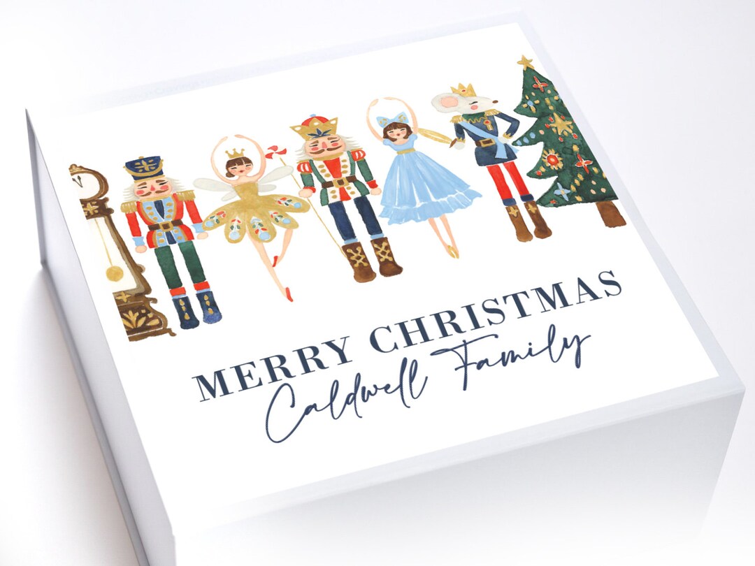 Holiday Gift Box -square Christmas Keepsake Gift Box - Christmas Gift ...