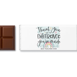 Teacher Appreciation Week- Candy Bar WRAPPERS Only - Bulk Teacher ...