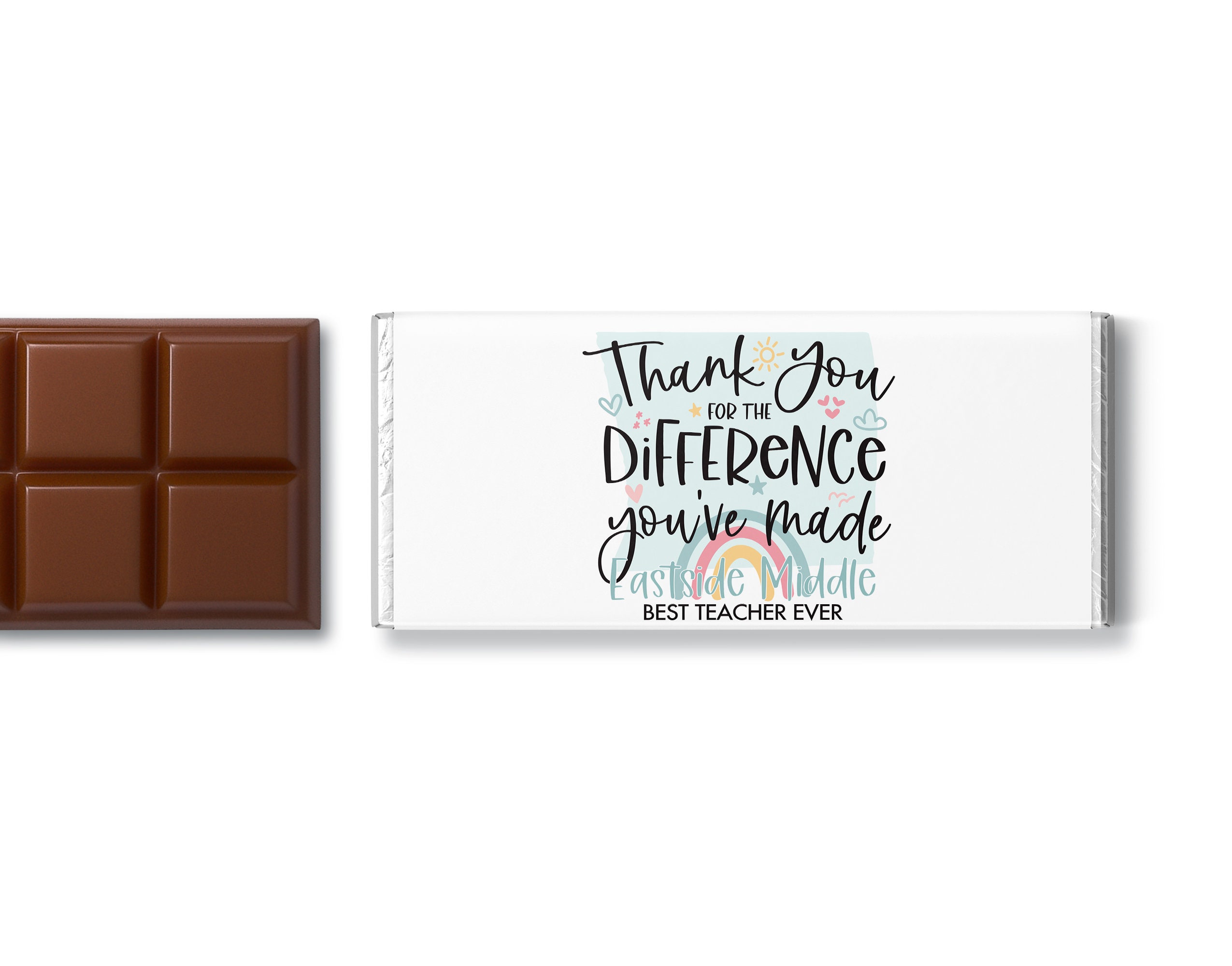 Teacher Appreciation Week- Candy Bar WRAPPERS Only - Bulk Teacher ...