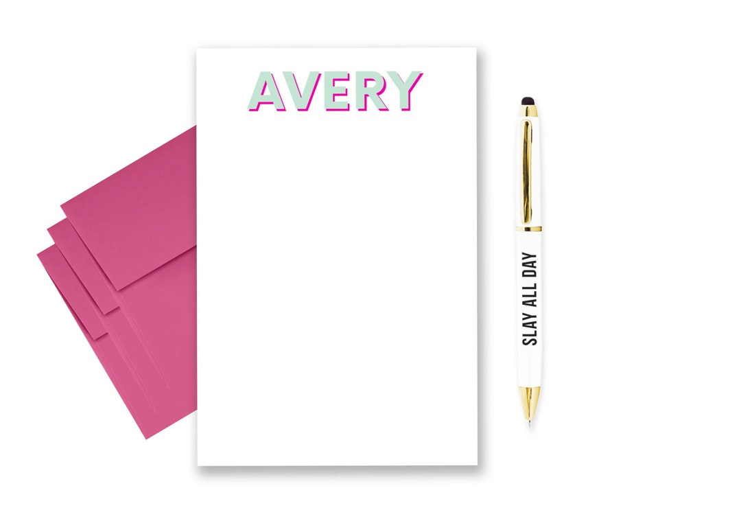 Custom Notepad - First Name Personalized - Custom Stationary - to Do ...
