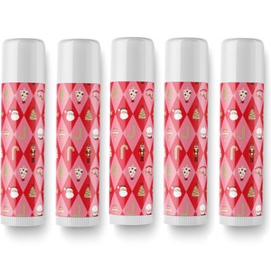Christmas Lip Balm - SET OF 10 - Affordable Holiday Stocking Stuffer ...
