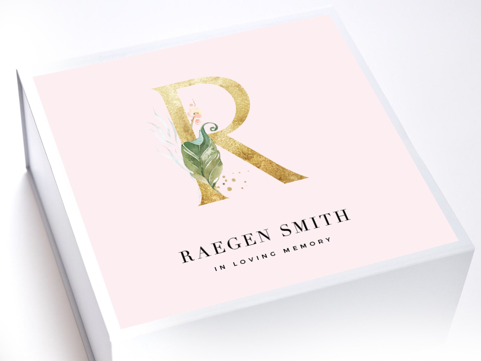 Personalized Memory Box - Bereavement Box - Forget Me Not Keepsake Box ...