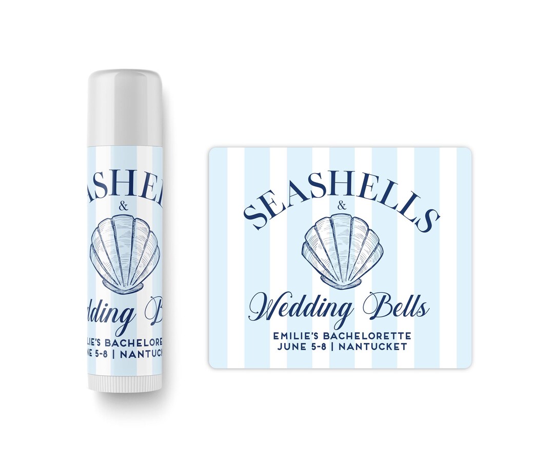 Seashells and Wedding Bells - Beach Bachelorette Party Favors ...