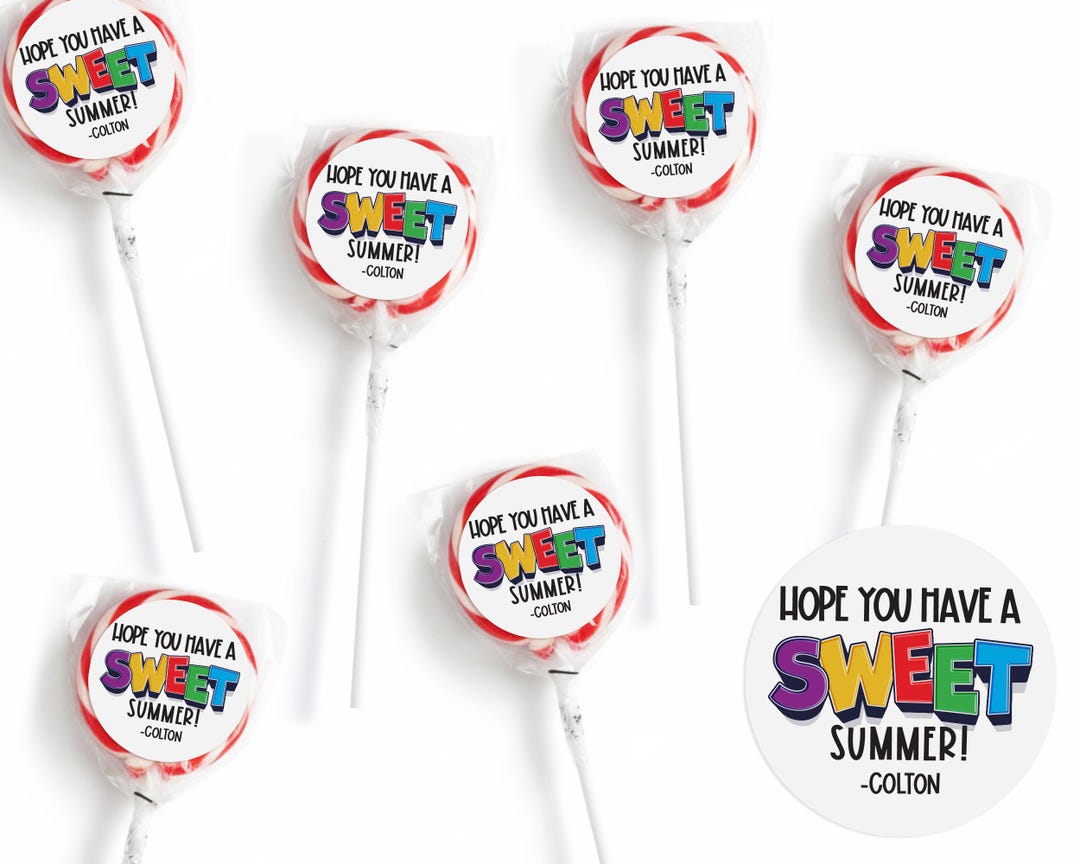 End of Year Gifts for Kids Lollipops - Summer Break Class Party Favor ...