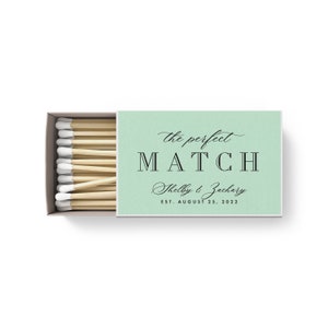 Custom Wedding Matches SET OF 50 - Custom Matches - the Perfect Match ...