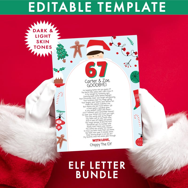 67 Goodbye Elf Letter - Etsy