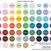 Color Chart Sample - Etsy
