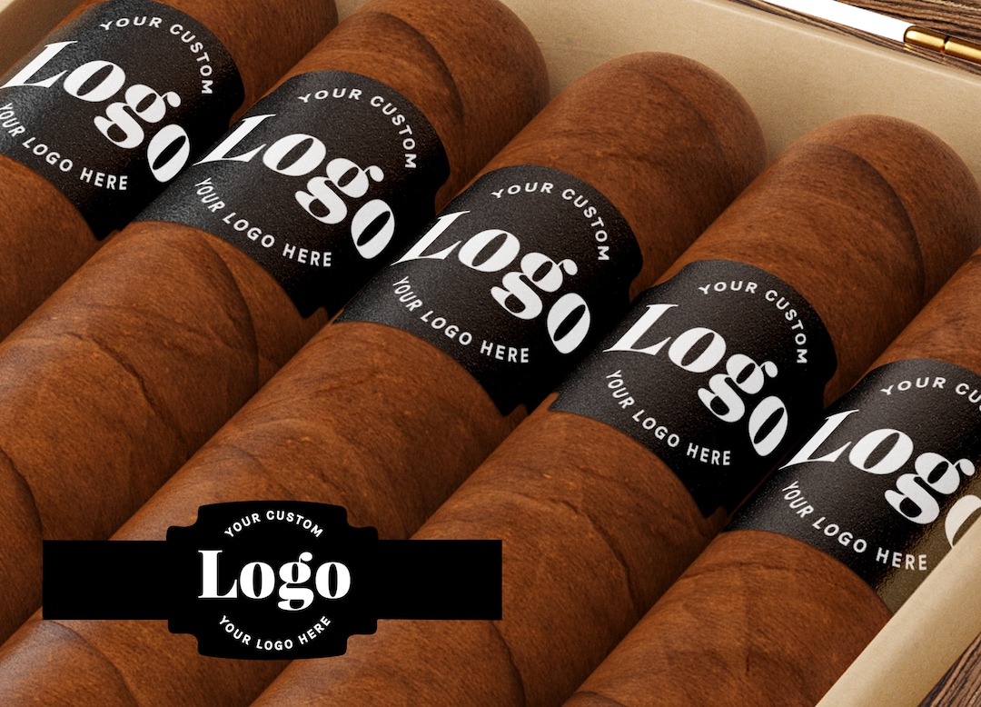 BULK Custom Cigar Bands - Custom Logo Cigar Labels - Wedding Logo Cigar ...