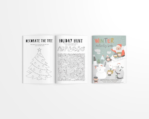 Kids Winter Activity Book Child Christmas Gift Stocking - Etsy