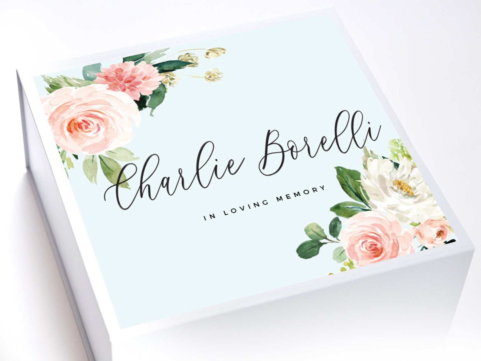 Personalized Memory Box Bereavement Box Forget Me Not | Etsy