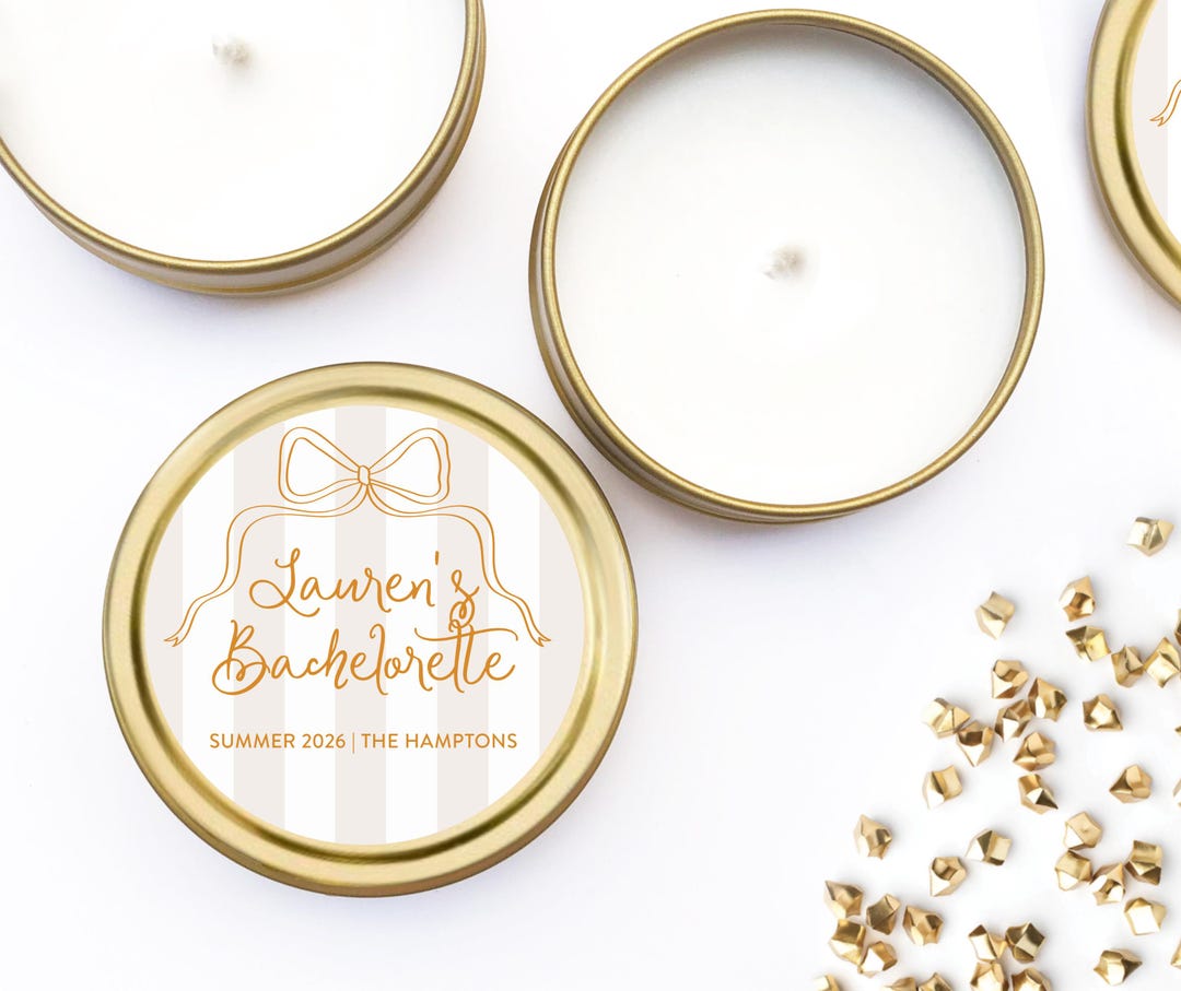Bach Favors for Guests Bulk - Bachelorette Candle Favors - Ribbon and ...