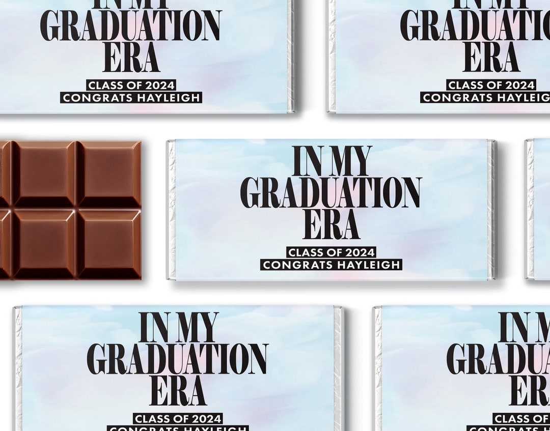 Graduation Era Party Favor WRAPPERS ONLY Grad Era Candy Bar Wrappers ...