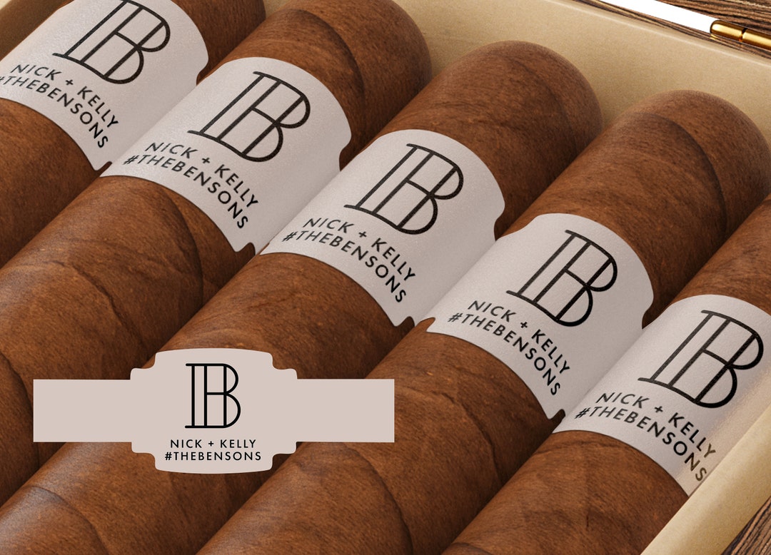 BULK Custom Cigar Label - Custom Wedding Cigar Labels - Wedding Cigar ...