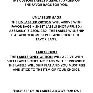 Baby Shower Party Favor Gift Bags - SET OF 10 - Baby Sprinkle Favor ...