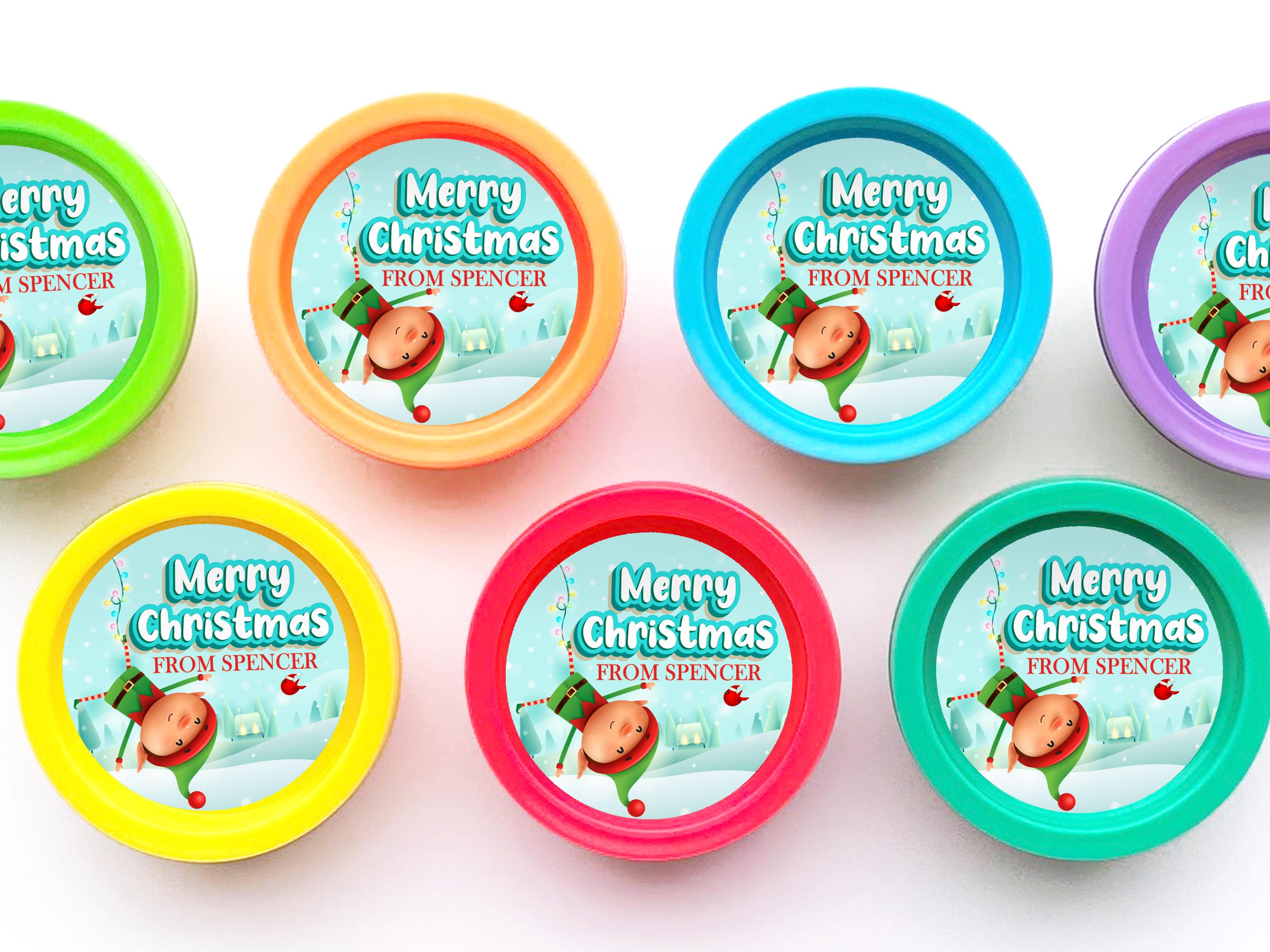 Holiday Class Gift SET - Play Doh Favors - Kids Christmas Class Favor ...