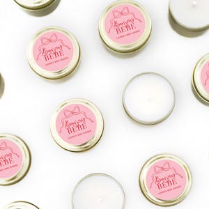 French Themed Baby Shower - Bonjour Bebe - Baby Shower Candles Favors ...