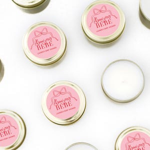 Paris Themed Baby Shower Favors - Bonjour Bebe - Baby Shower Candles ...