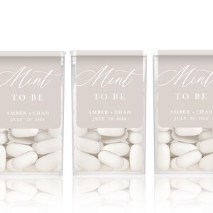 Mint to Be Custom Labels Wedding Favor Custom Labels Mint to Be Wedding ...