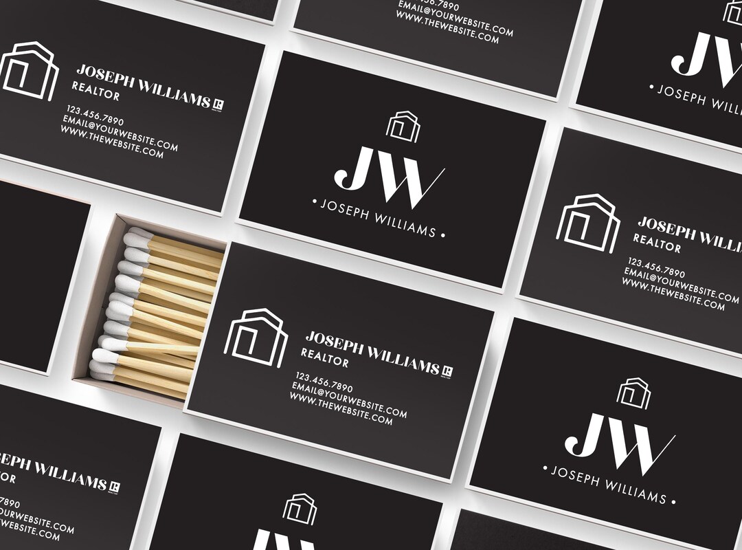 Business Card Personalized Matchbooks - SET OF 50 - Business Card Style ...