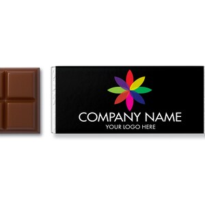Logo Chocolate Custom WRAPPERS ONLY - Branded Candy Bar Wrappers ...