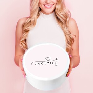 Custom Gift Box - White Confetti Box - Round White Hat Box - Custom ...