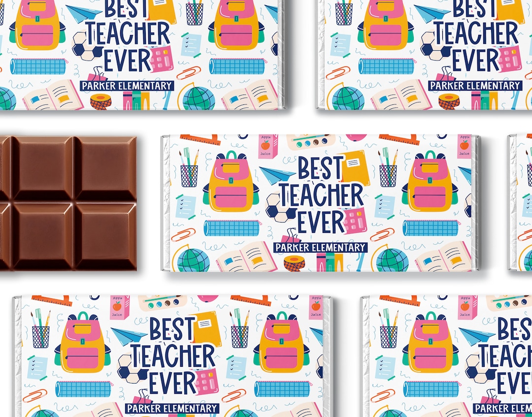 Teacher Appreciation Week- Candy Bar WRAPPERS Only - Bulk Teacher ...