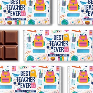 Teacher Appreciation Week- Candy Bar WRAPPERS Only - Bulk Teacher ...