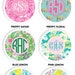 Initials Monogram Gift Box Round White Box Custom Gift Box - Etsy