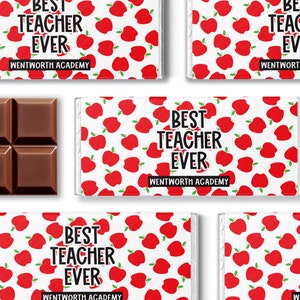 Teacher Appreciation Week- Candy Bar WRAPPERS Only - Bulk Teacher ...