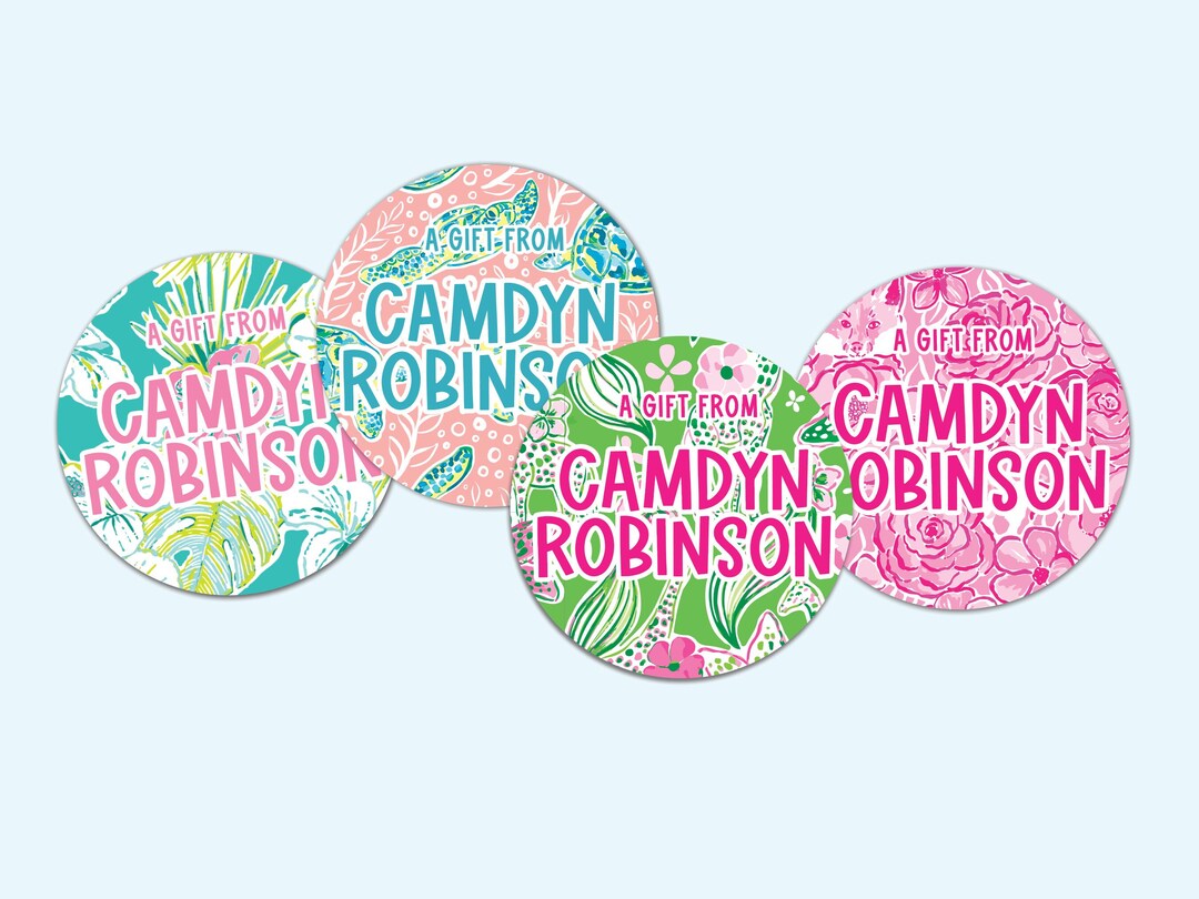 Kid's Gift Stickers - A Gift From - Personalized Stickers - Birthday ...