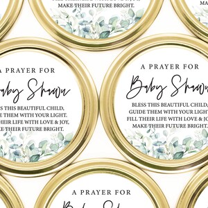 Prayer Candle Favors - New Baby Prayer Candle - Shower Gift for Guests ...