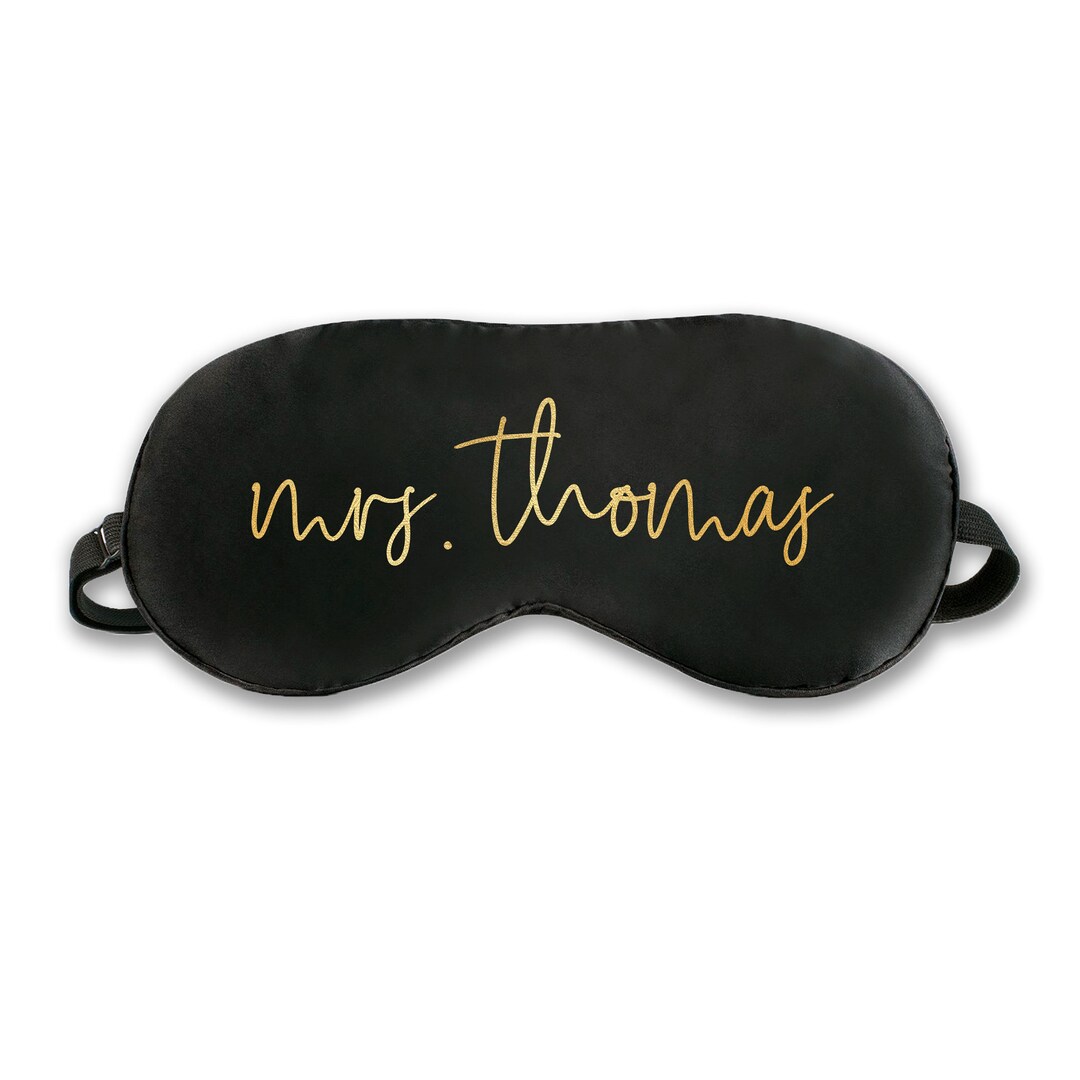 Bride Sleep Mask - Engagement Gift - Bachelorette Party - Personalized ...
