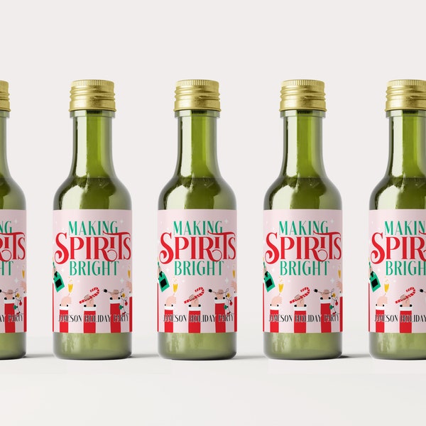 Mini Bottle Labels - Etsy