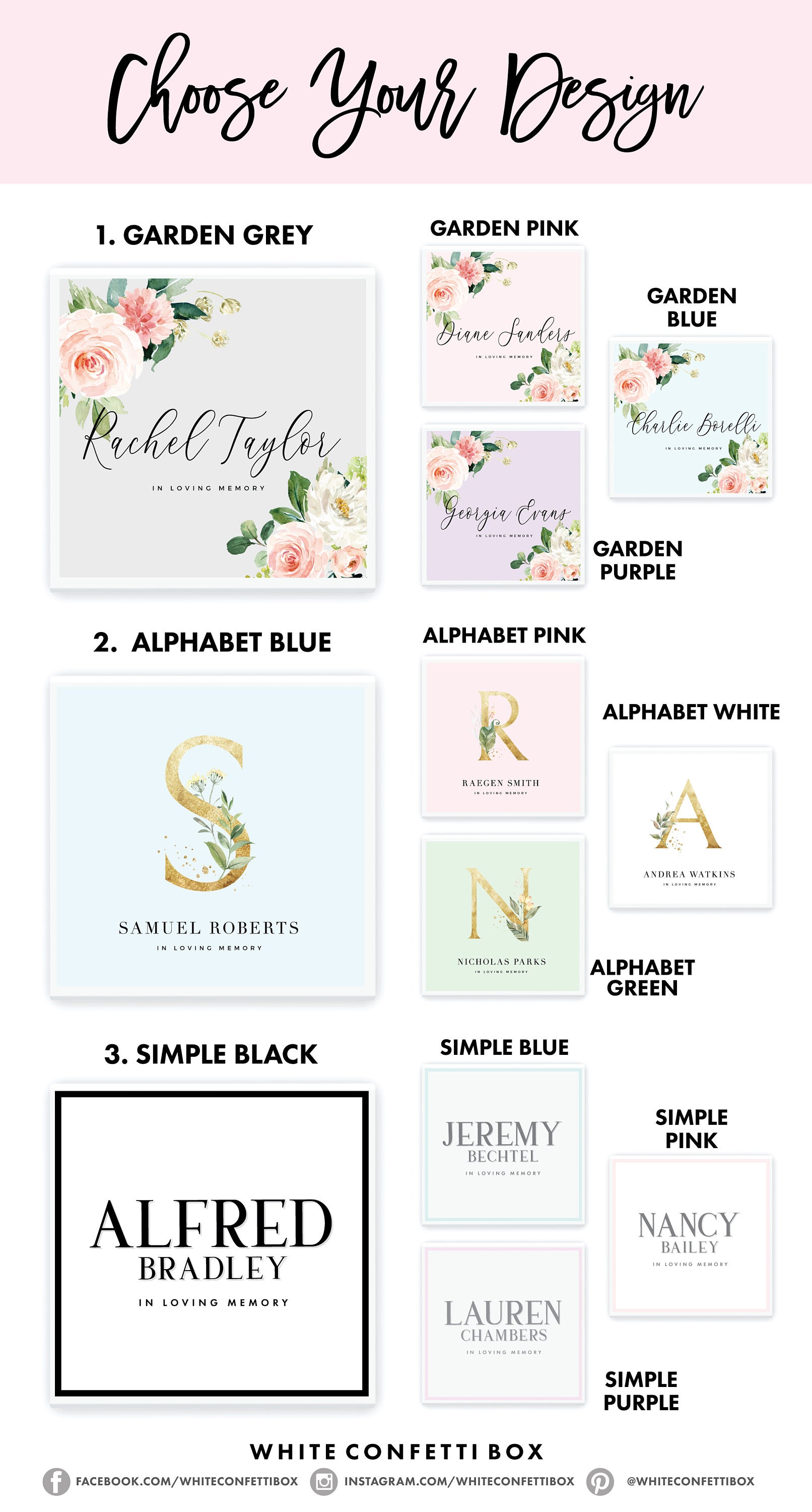 Personalized Memory Box Bereavement Box Forget Me Not | Etsy