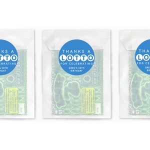 Birthday Party Scratch off - Lotto Birthday Favor - Birthday Party ...