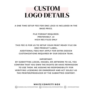 CUSTOM ORDER - Custom Logo Setup Fee ONLY - Please Contact Shop Before ...