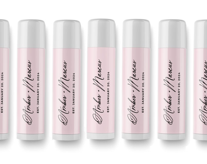 Personalized Lip Balm Wedding Lip Balm Favors Organic Lip Balm With ...