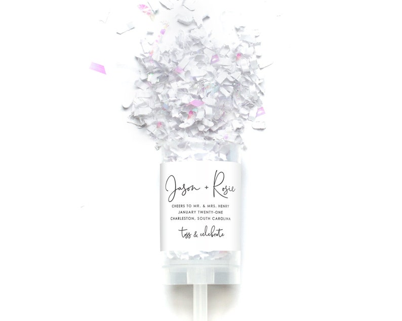 Wedding Confetti Poppers Bulk Wedding Favor Confetti Push - Etsy