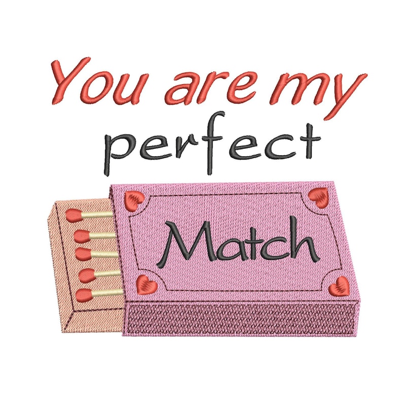 Perfect Match Embroidery - Etsy