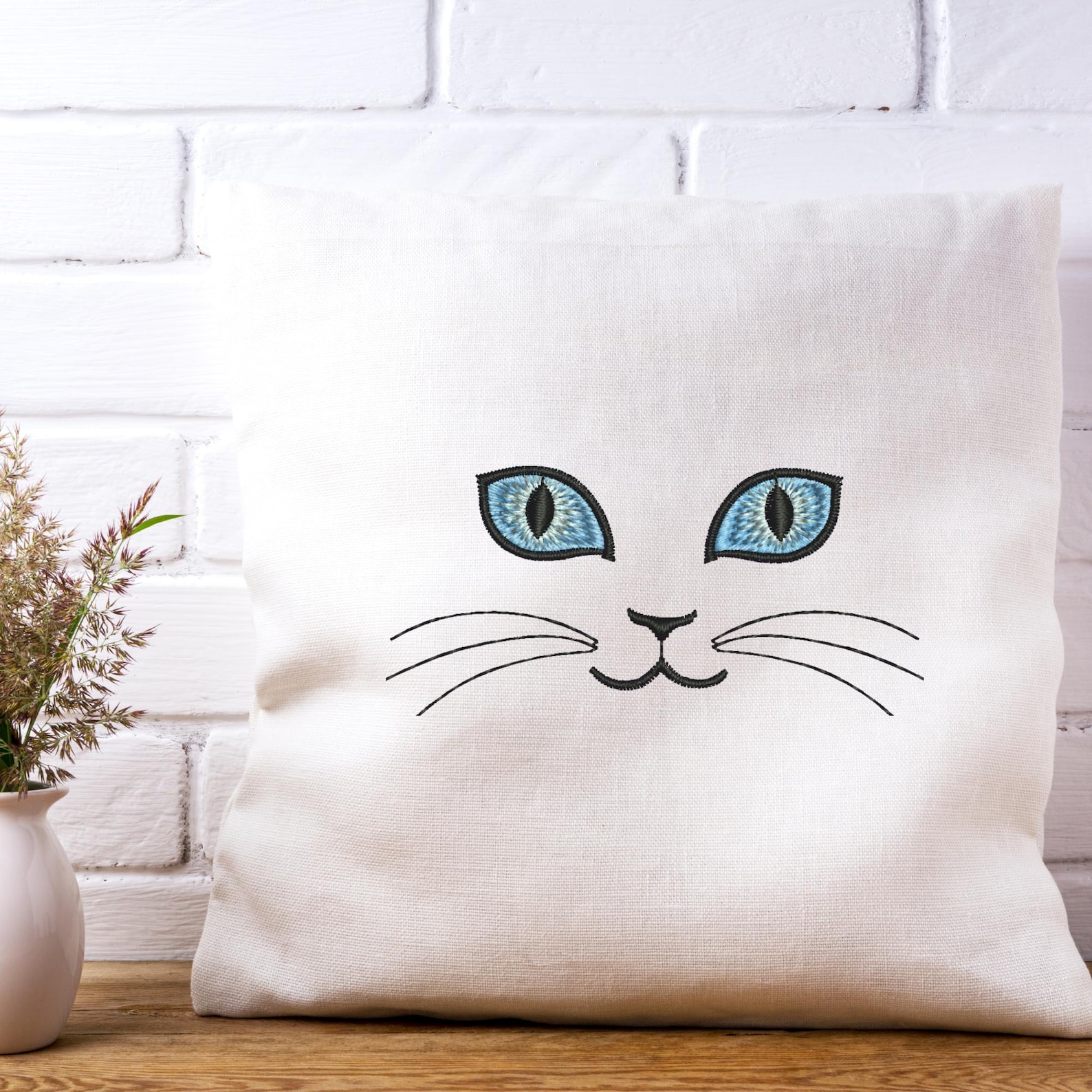 Cat Eyes Embroidery Design: Animal Face Pattern (digital Download) - Etsy