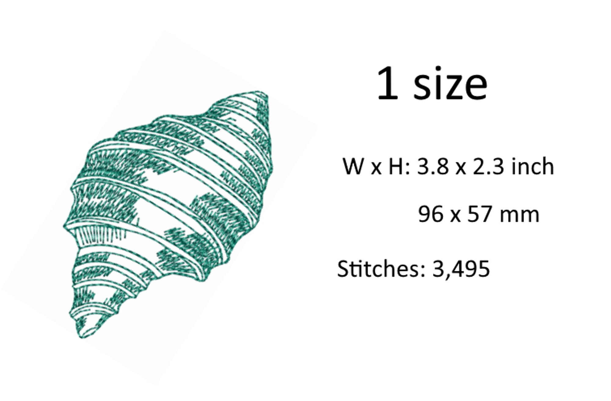 Shells Sketch Embroidery Sea Shells Sea Embroidery Machine - Etsy