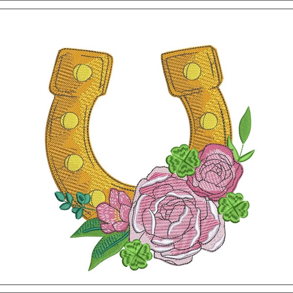 Horseshoe Embroidery - Etsy