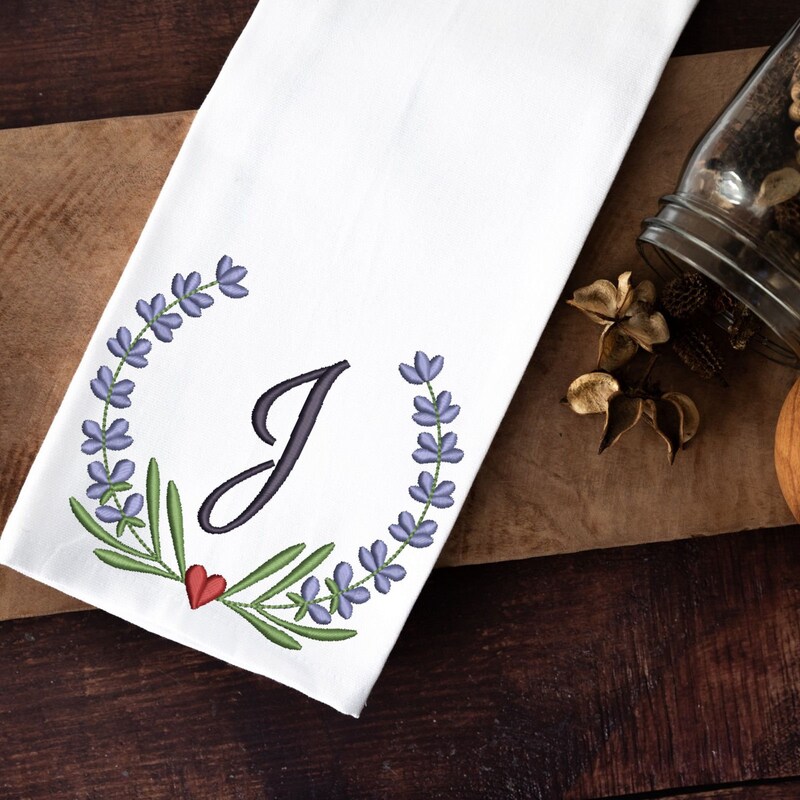 Letter J Embroidery - Etsy