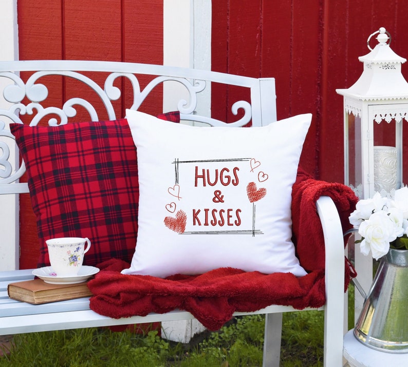 Hugs and Kisses Doodle Frame Embroidery Design (instant Download) - Etsy