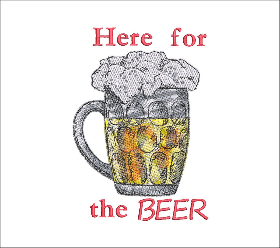 Here for the Beer Embroidery Design, Beer Embroidery File, Machine ...