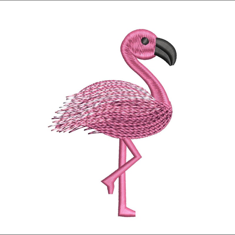 Flamingo Embroidery - Etsy