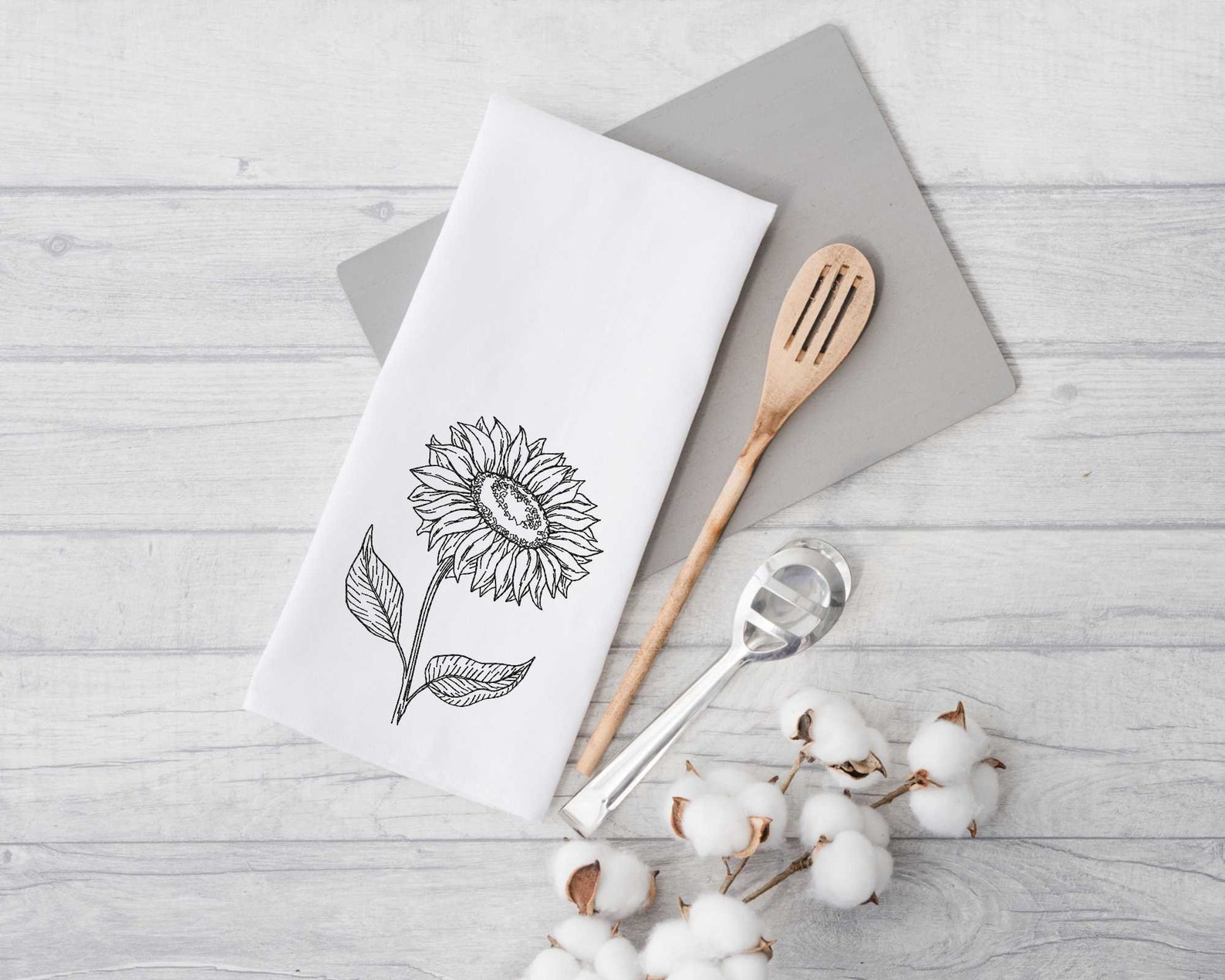 Sunflower Embroidery File, Sunflower Sketch Embroidery Design ...