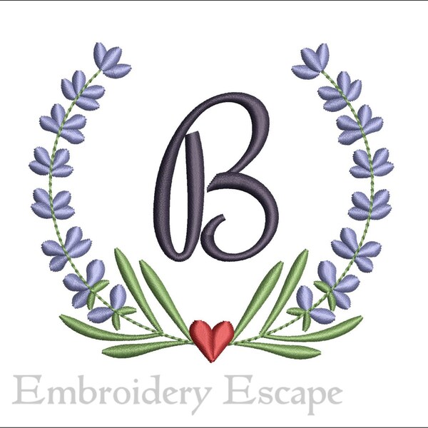 Letter B Embroidery - Etsy